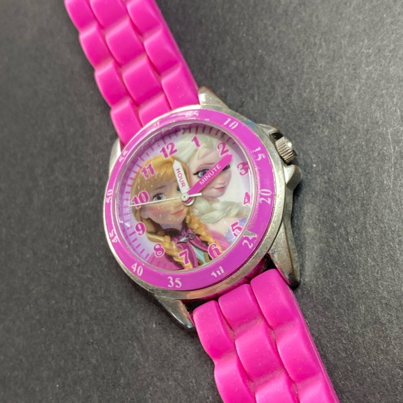 Disney | Accessories | Disney Accutime Watch With Pink Band Featuring ...
